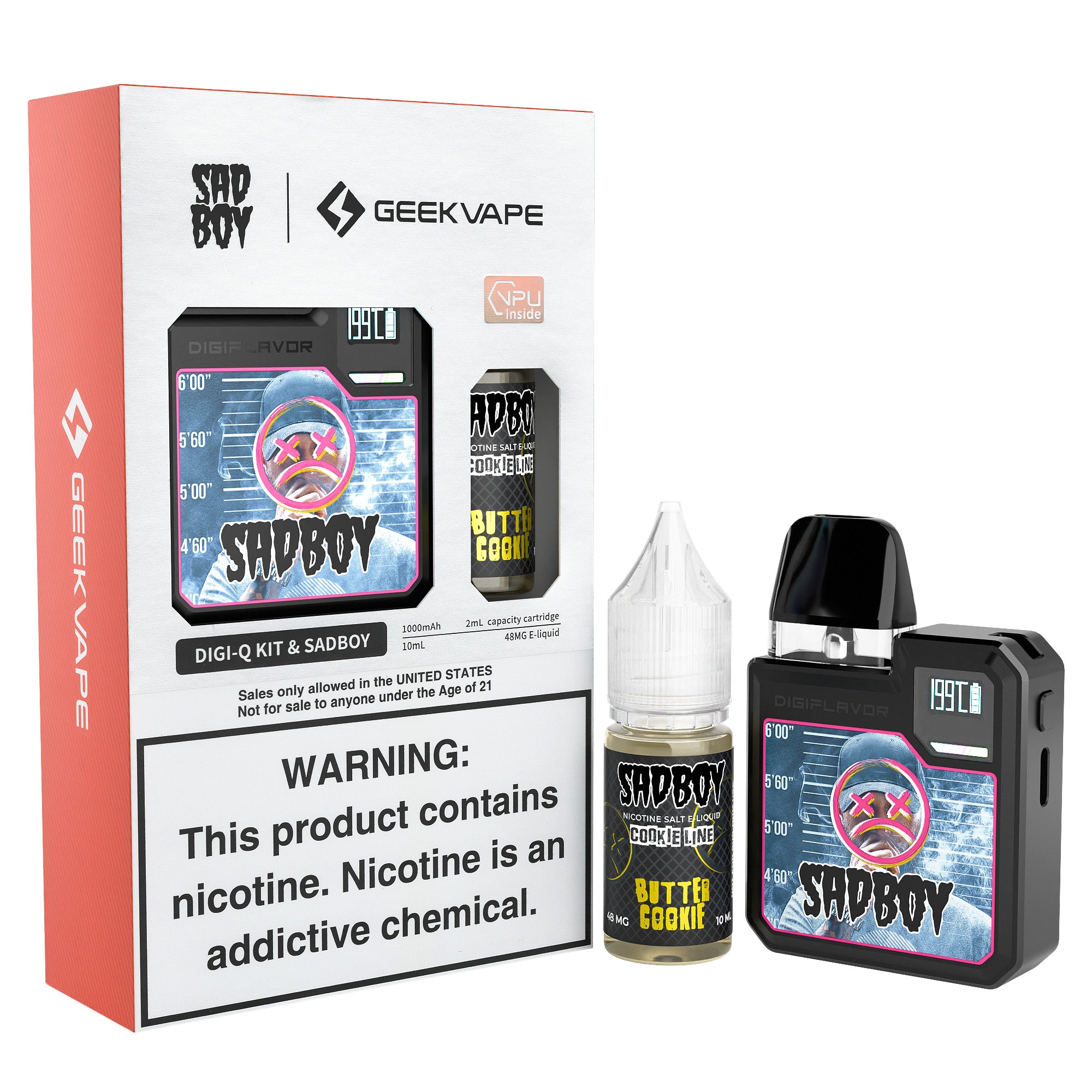 Geekvape Digi-Q Kit Daddy’s Vapor 10mL Sales 50mg (Pod System E-Liquid ...